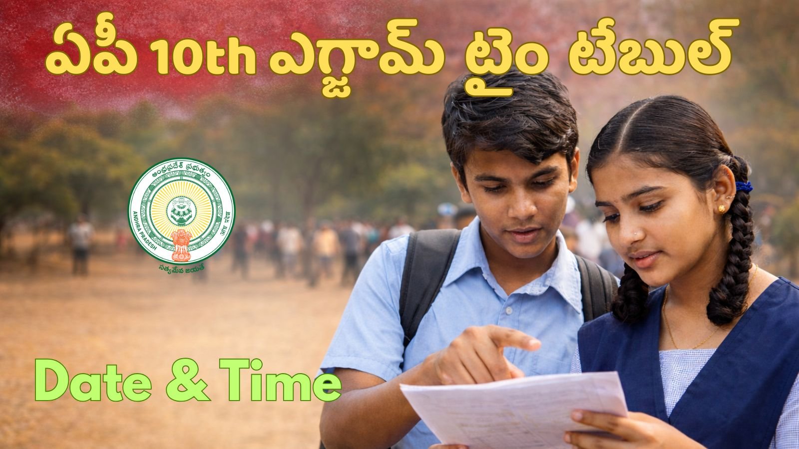 AP 10th Exam Time Table 2026 విడుదల – పూర్తి షెడ్యూల్ - telugunetcentre.in